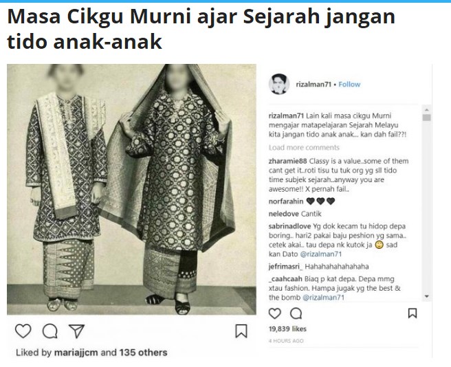 ‘Cikgu Murni Ajar Sejarah, Kita Jangan Tidur Anak-Anak’ – Respon Balas ...