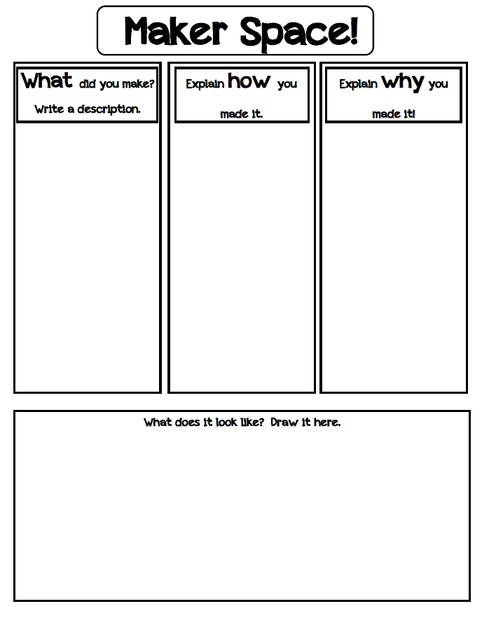 Jennifer's Teaching Tools: Makerspace: A Creative Answer for your Classroom