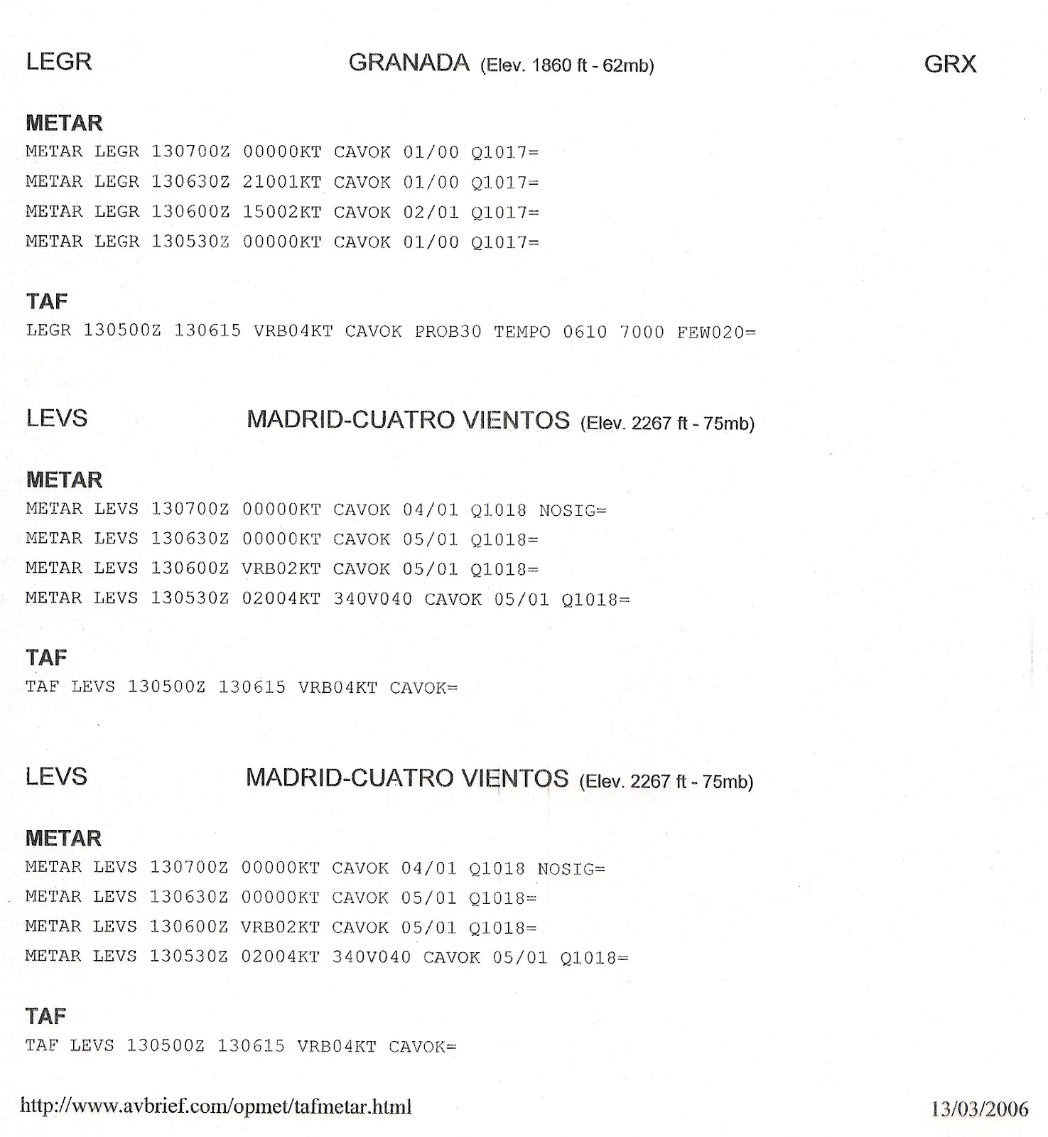 Blog Libro de vuelo: ¿Que es el METAR?