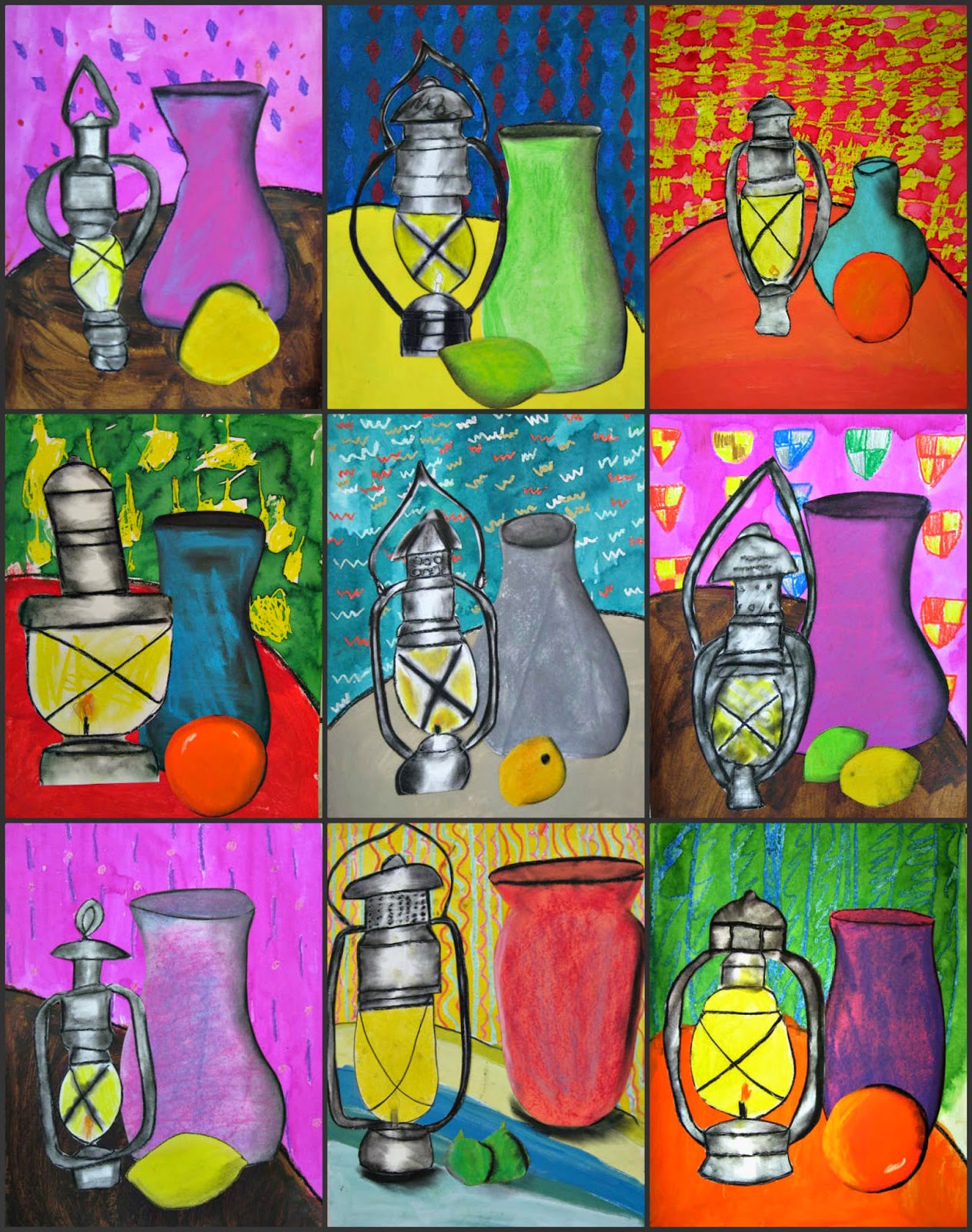 MaryMaking: Colorful Collage Still Lifes