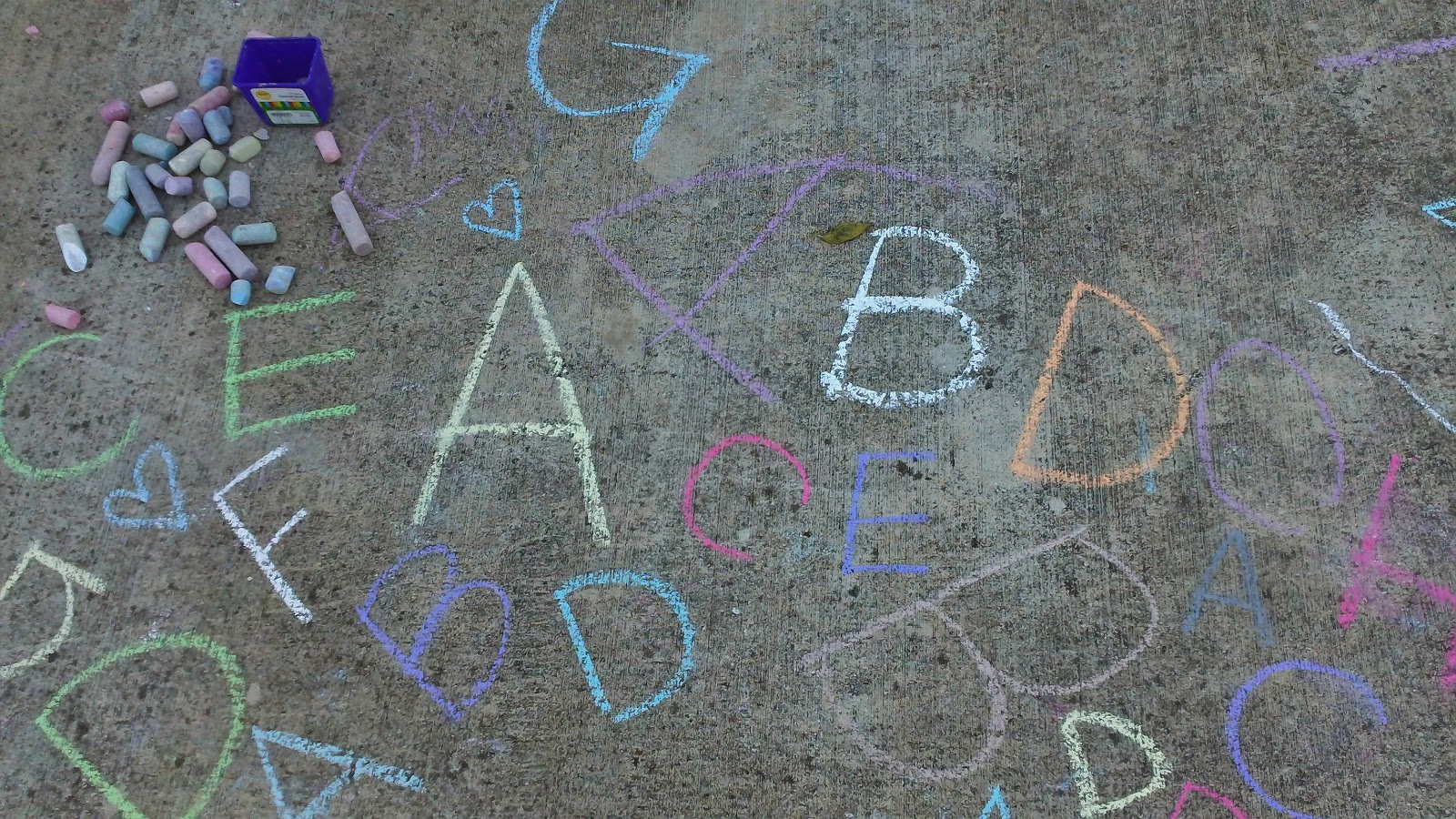 There's Magic Out There: Learning your Alphabet with chalk Art