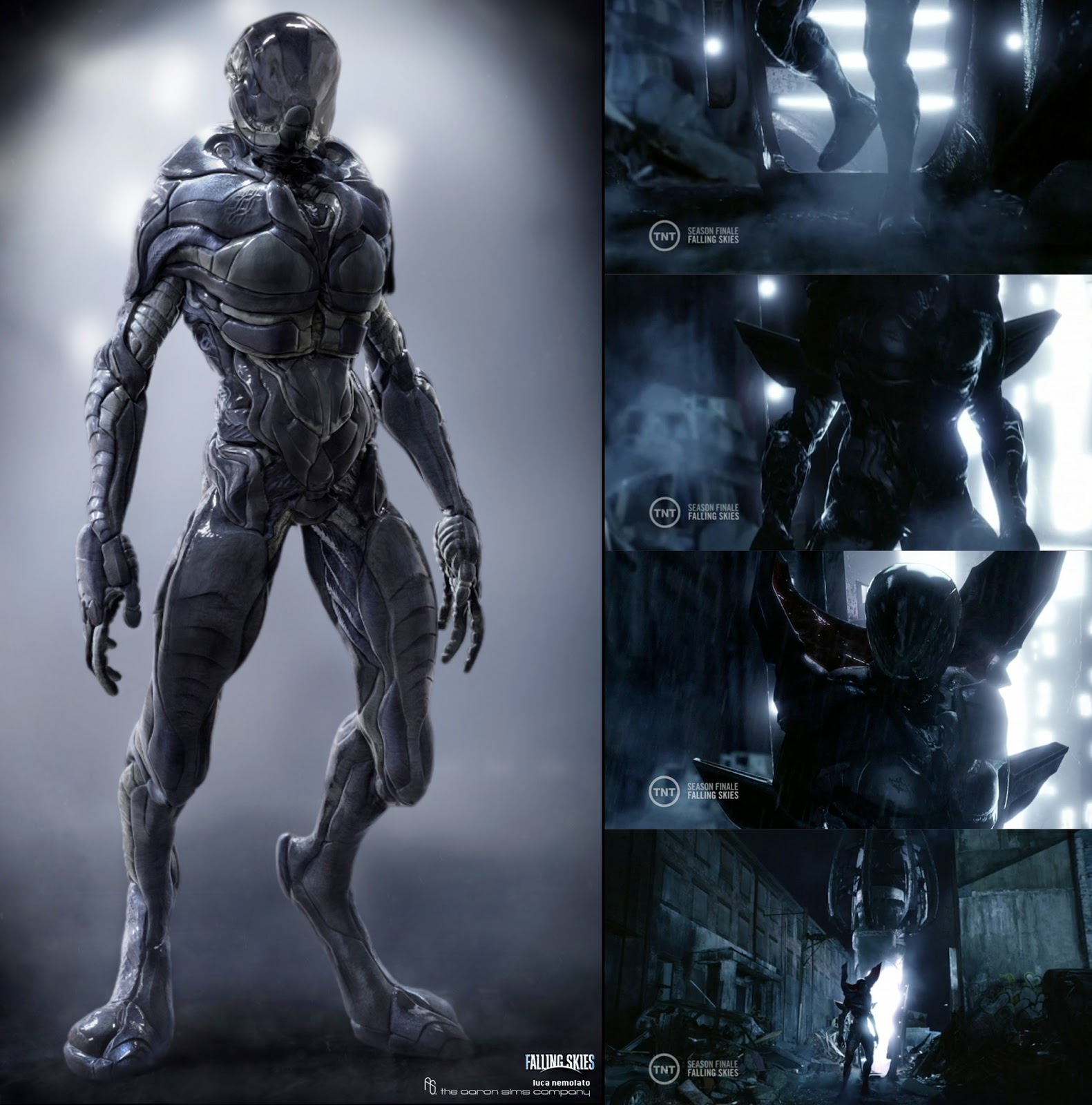 Luca Nemolato - Official Blog: Falling Skies - Alien Suit design