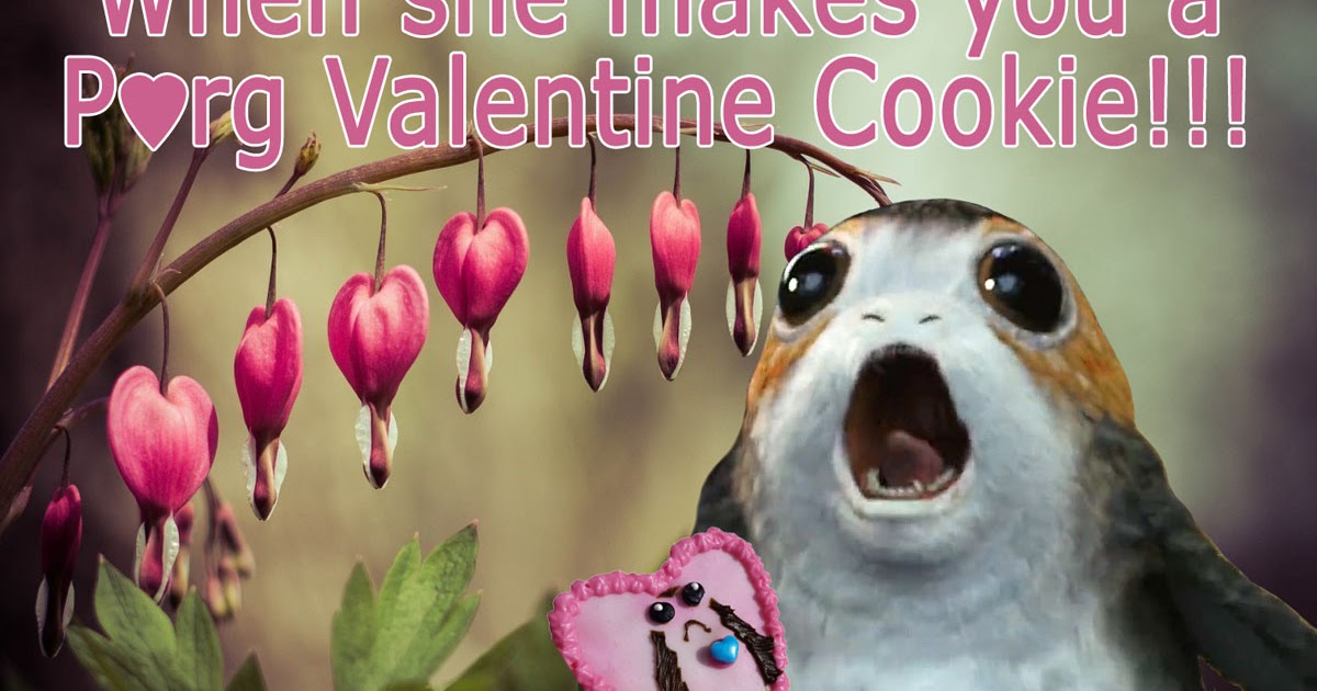 Porg Valentine Sugar Heart Cookies - Star Wars DIY - The Star Wars Mom ...