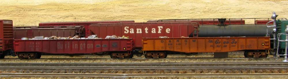 Needles Division Santa Fe RR N Scale: Westbound Manifest Freight led by ...
