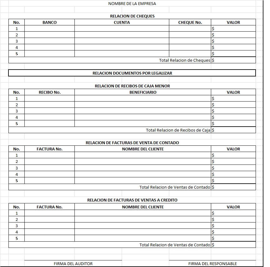 CONTABILIDAD FINANCIERA: FORMATOS PARA IMPRIMIR