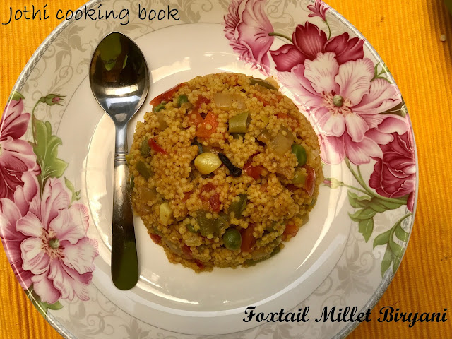 Jothi Cooking Book: Foxtail Millet Biryani