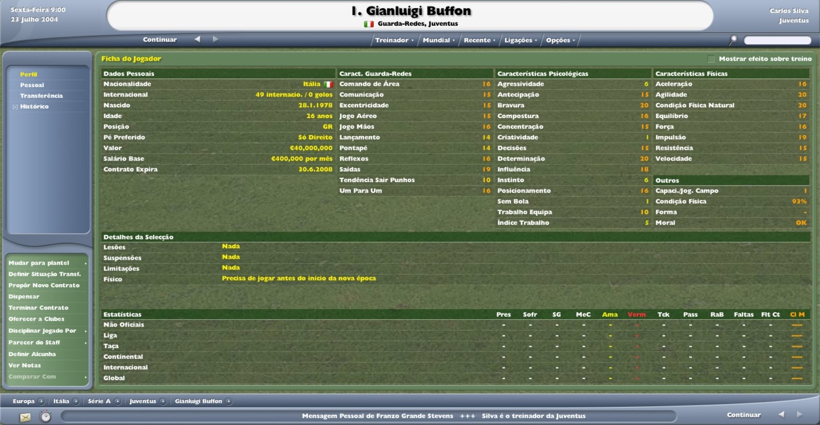 FOOTBALL MANAGER: As variações dos atributos ao longo dos anos ...