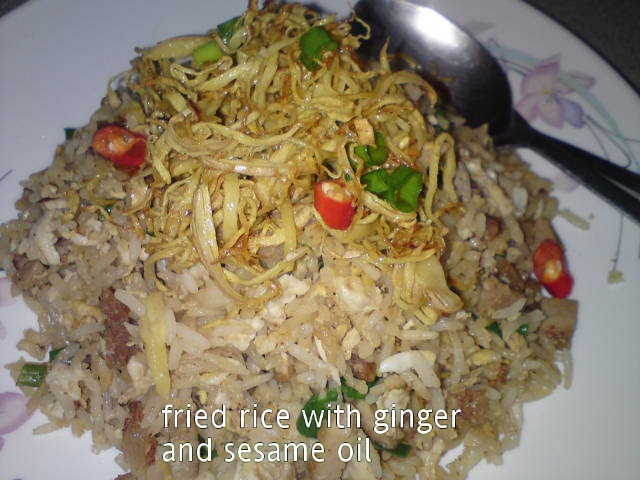Cooking Pleasure: Sesame Ginger Fried Rice