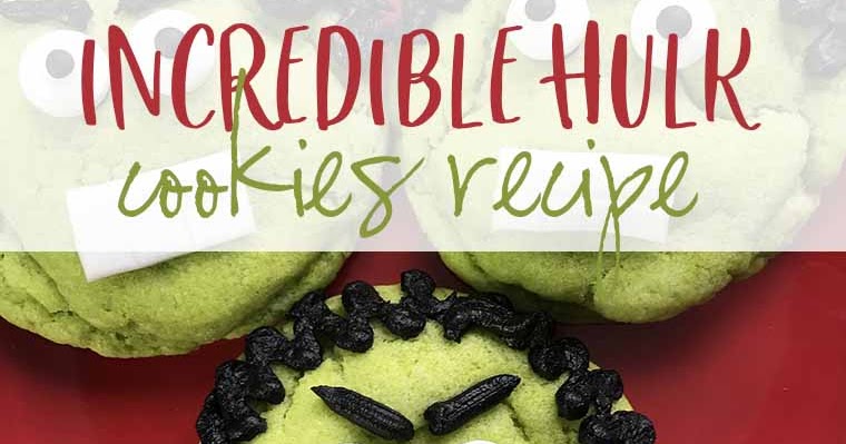 The Incredible Hulk Superhero Cookies Recipe - Messy Little Monster