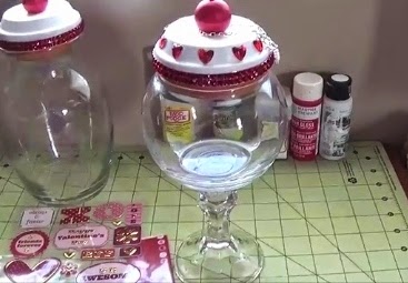 HappyBird's Glitter Nest: DIY~Adorable Vintage Looking Candy Jar Made ...