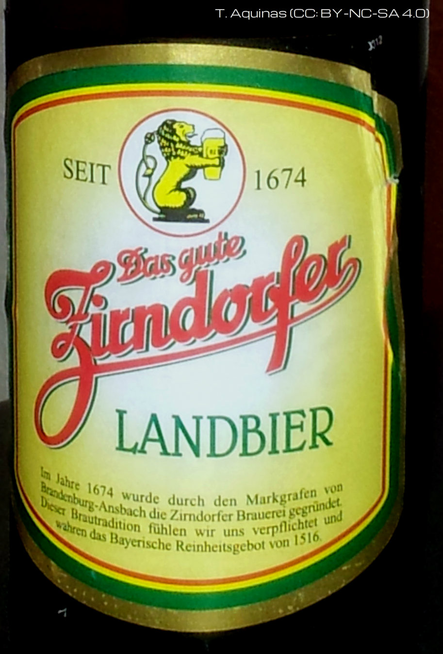 blog blong dring: Zirndorfer Landbier (5,0% Vol.)