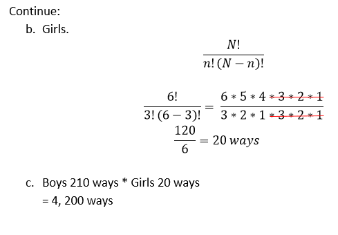Maths Blog: Post 7 - Combination