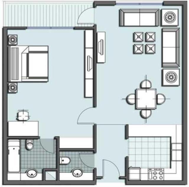 Floor layout for small homes.