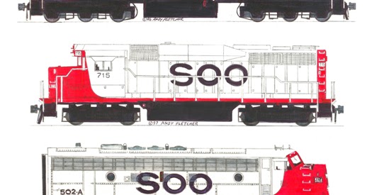 Andy Fletcher Blog-: Soo Line Locomotives at Shoreham Yard, Minneapolis