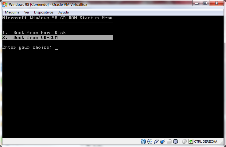 Como instalar Windows 98 en VirtualBox, acceso a internet mediante LAN ...