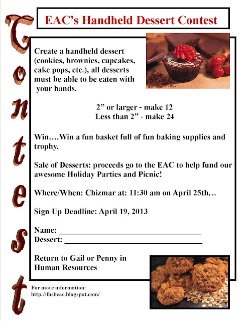 EAC - Employee Activity Committee for FNSB: Hand Held Dessert Contest