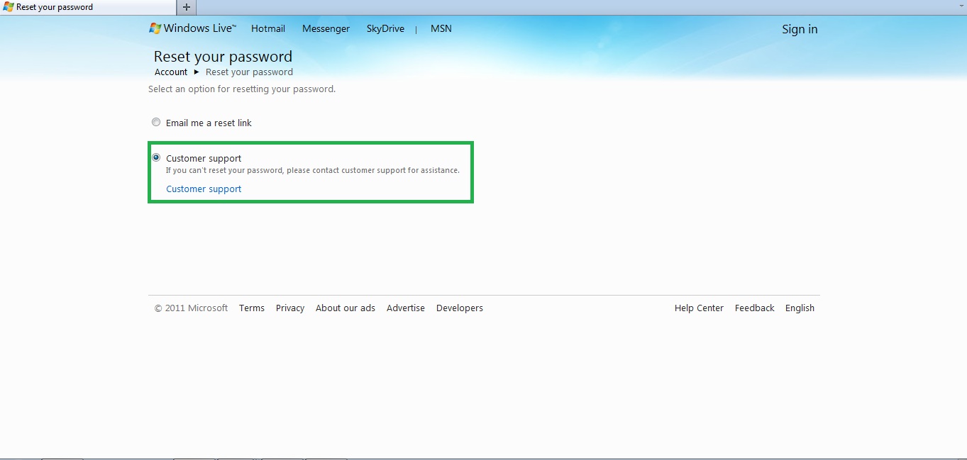Unable to open my hotmail account