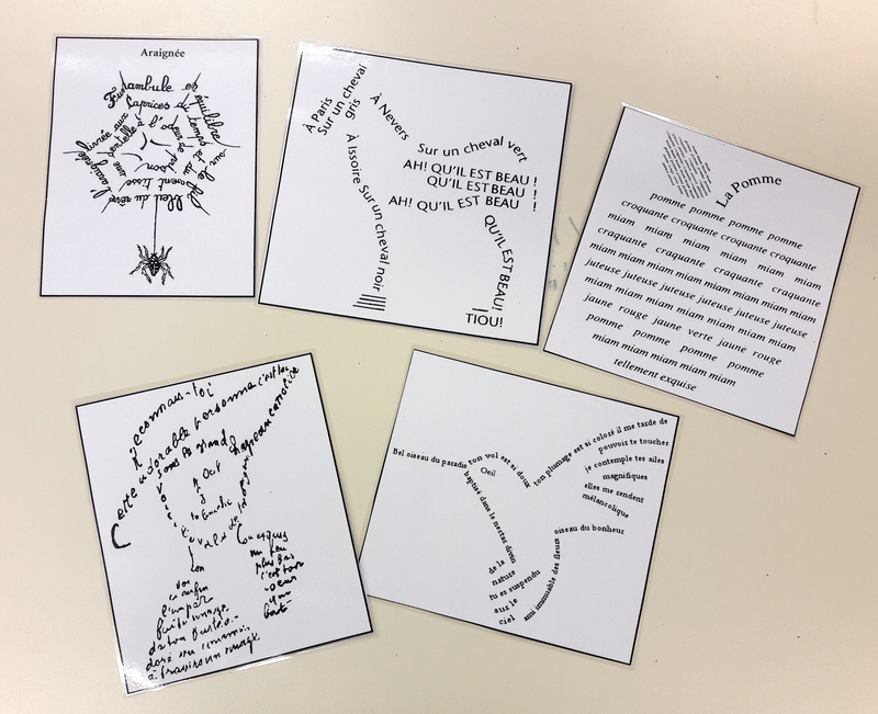 Le Journal de Chrys: Calligrammes en maternelle