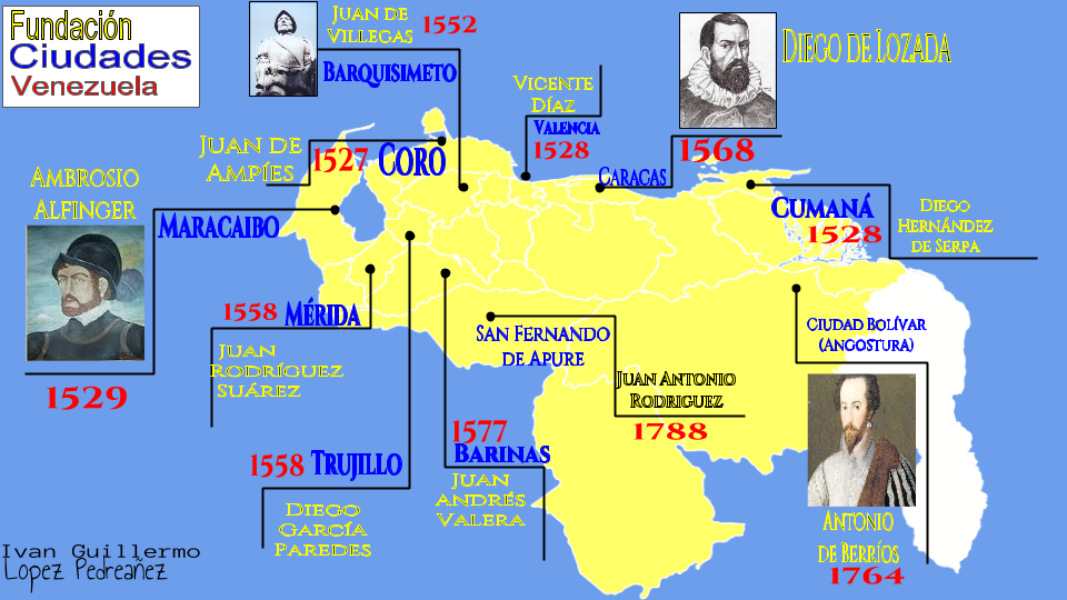 Fundación de Primeras Ciudades de Venezuela - Histografias