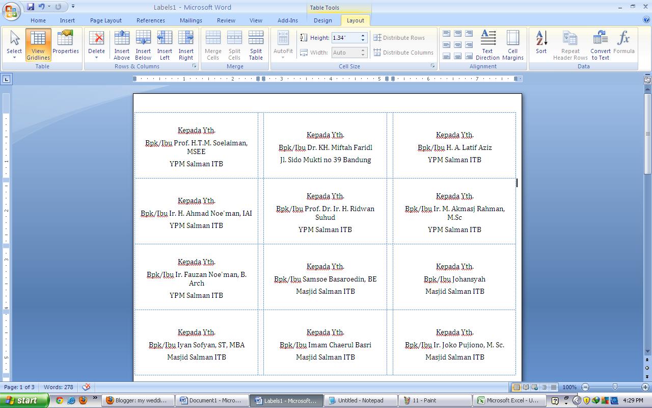 Cara Membuat Label Nama | my wedding carousel
