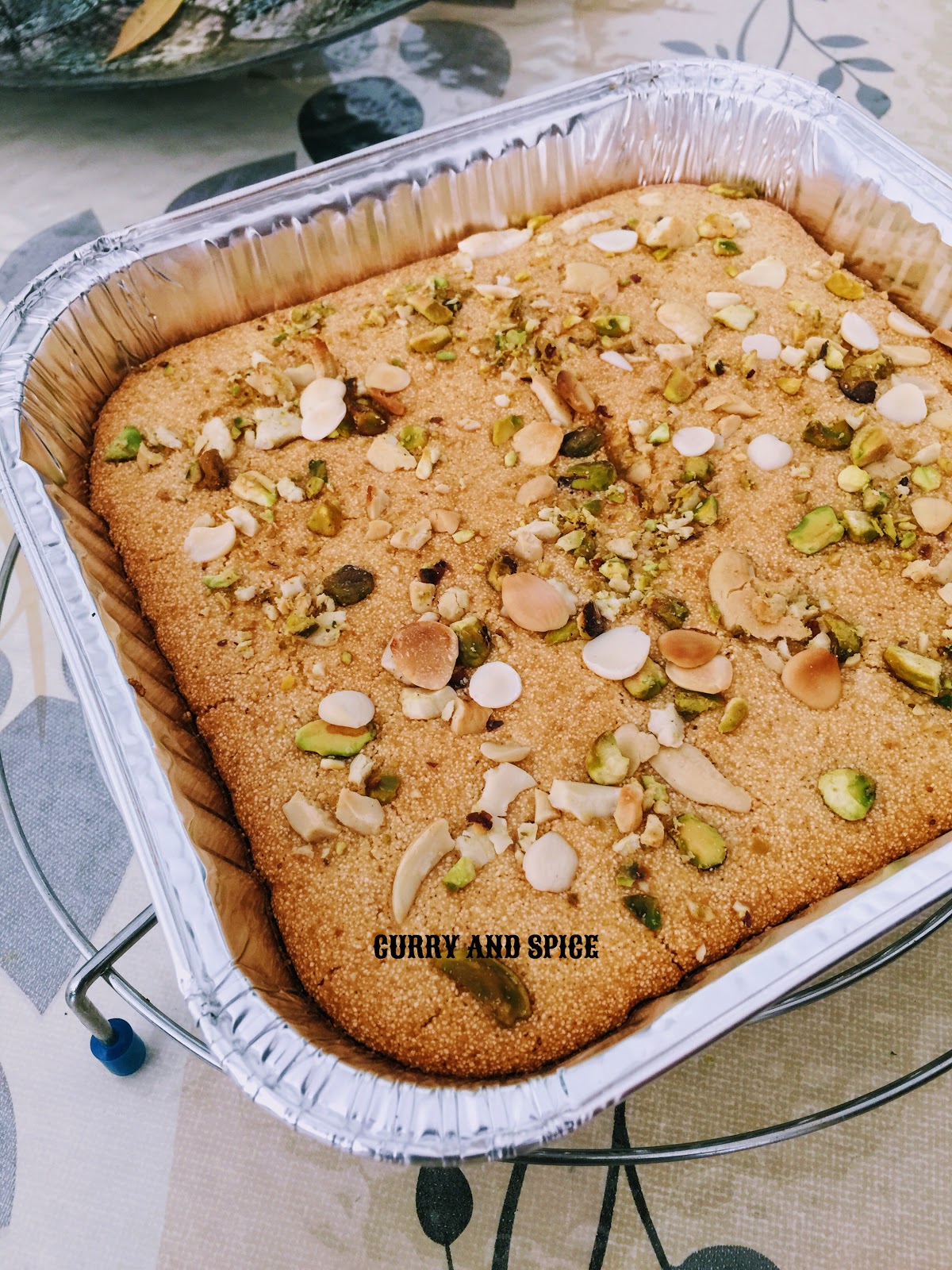 CURRY AND SPICE: SEMOLINA & DRY FRUIT CAKE