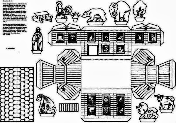 PAPERMAU: Noah`s Ark Paper Model - by GKV Apeldoorn-Zuid - Arca De Noé