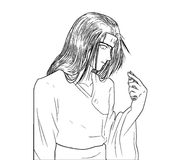 Neji Hyuga 13 Coloring | Crafty Teenager