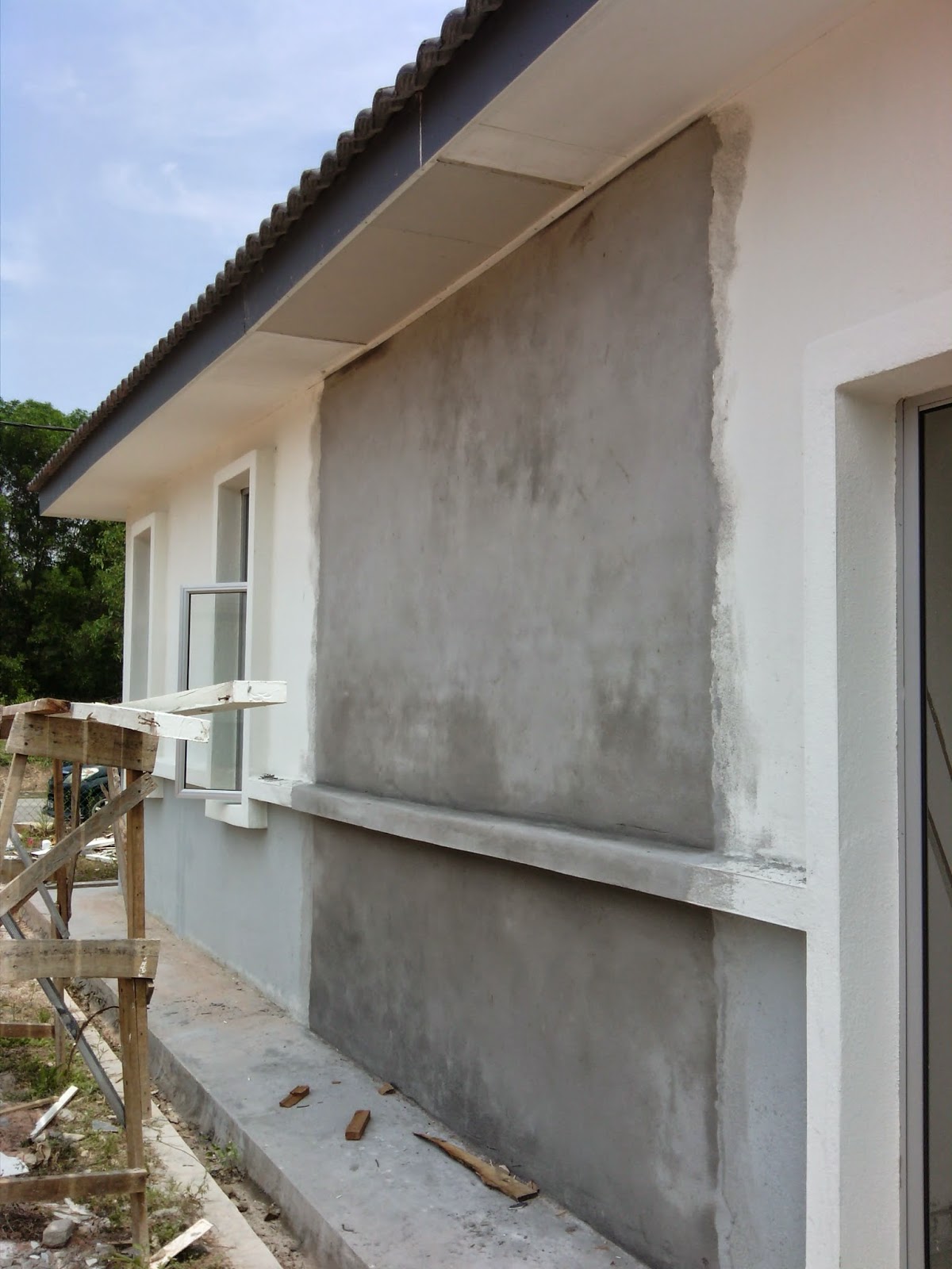 AWNING PAGOLA DAN GRILL : MEMBINA DINDING KONKRIT DI BNDR AKADEMIA ...