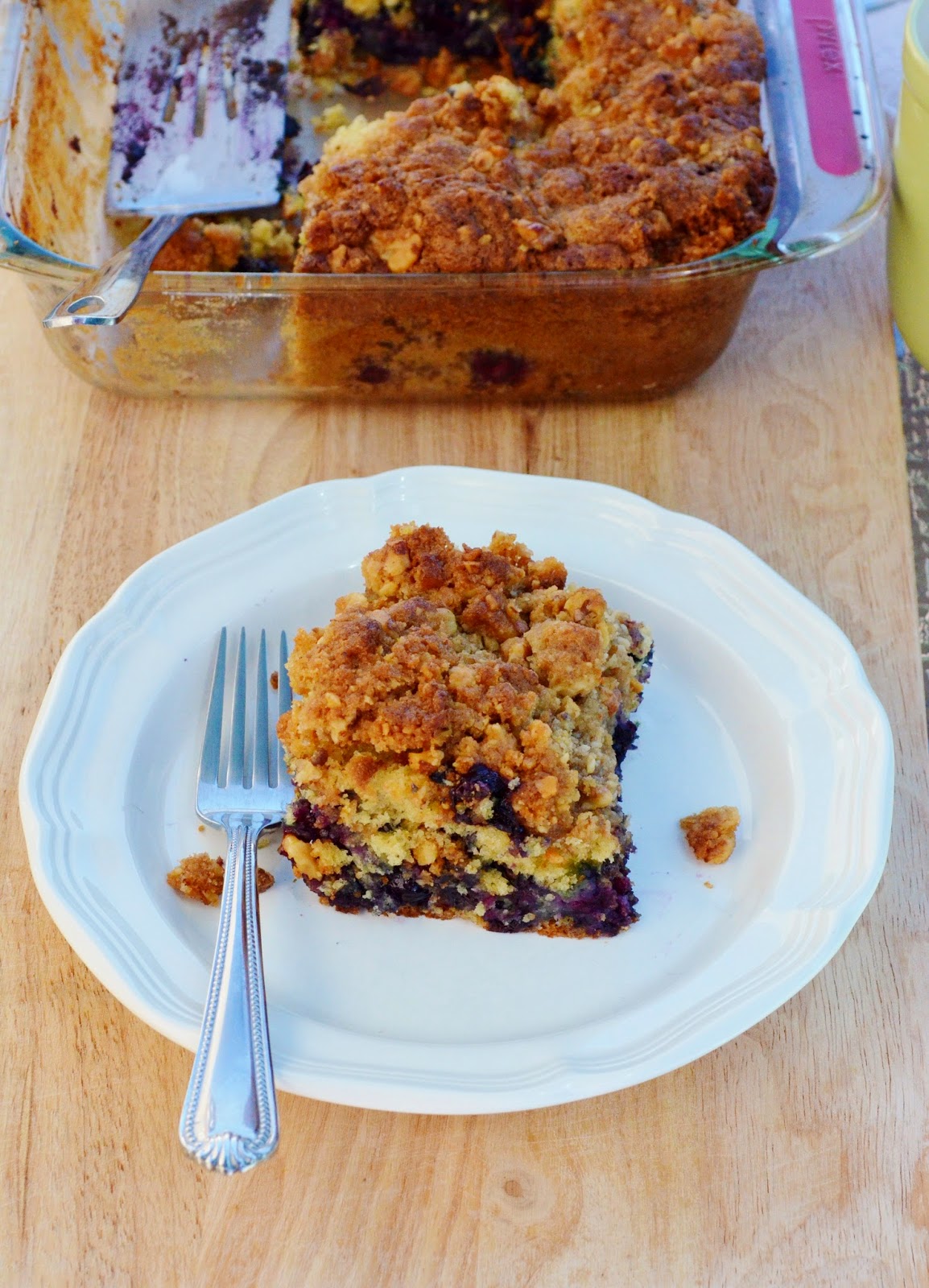 Our Beautiful Mess: Blueberry Buckle with Walnut Crumb Topping
