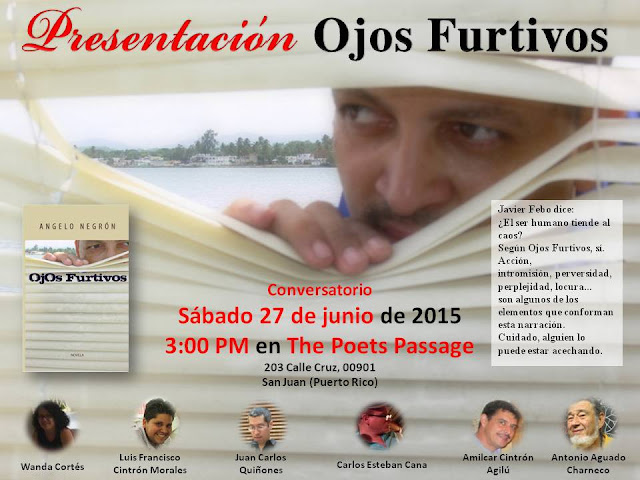 Confesiones: Presentación Novela Ojos Furtivos de Angelo Negrón
