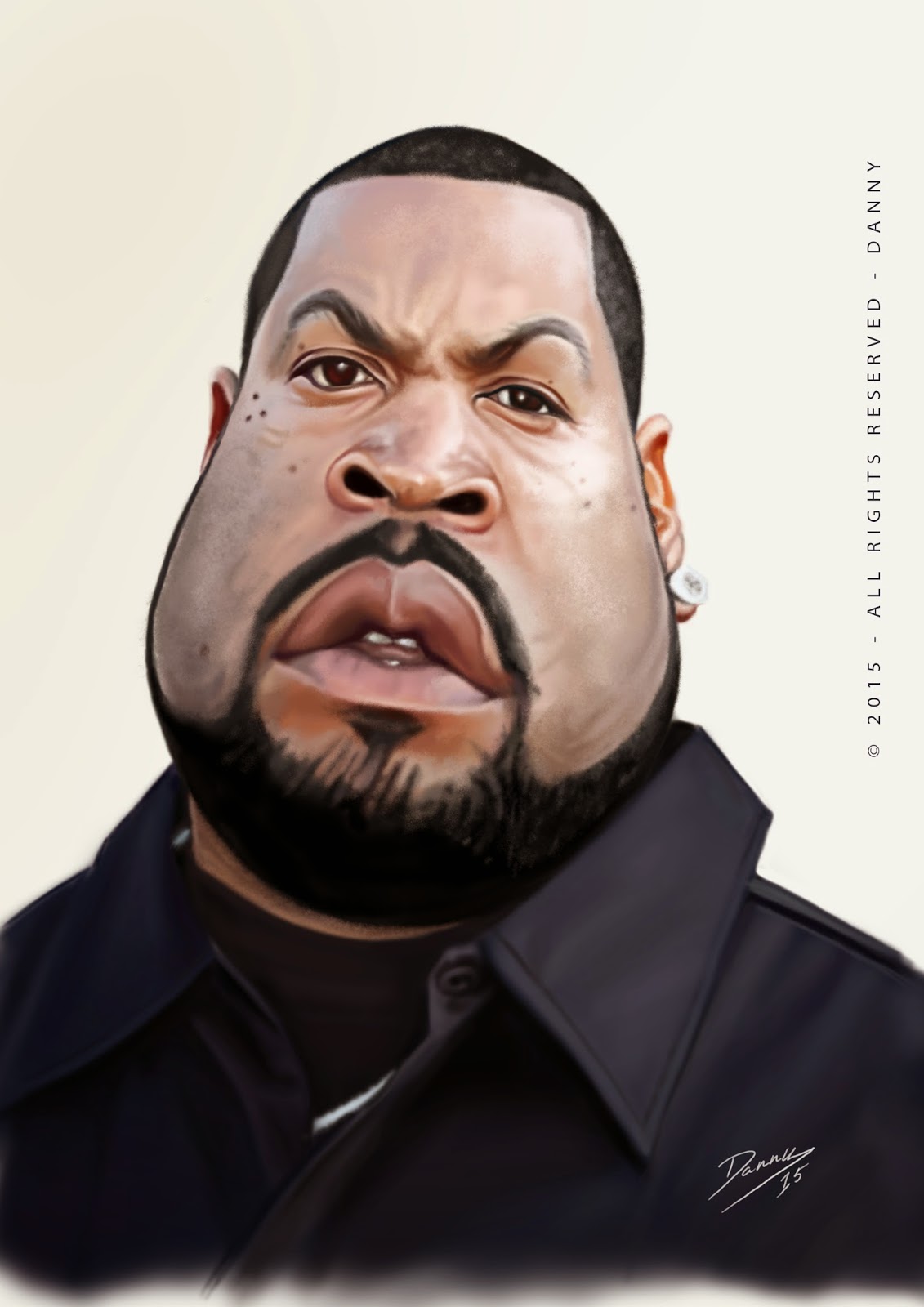 Danny's Illustrations: Ice Cube Caricature