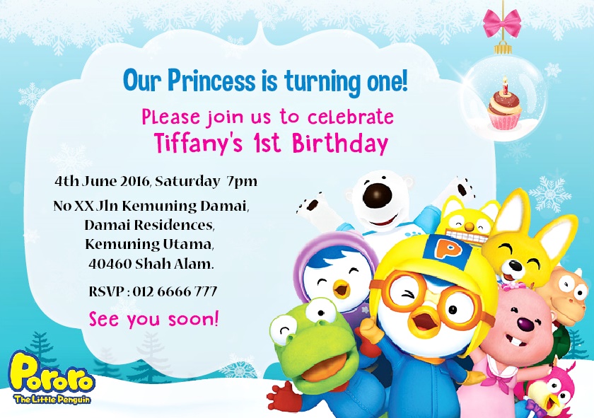 Party Hat: Tiffany's First Pororo Birthday Bash