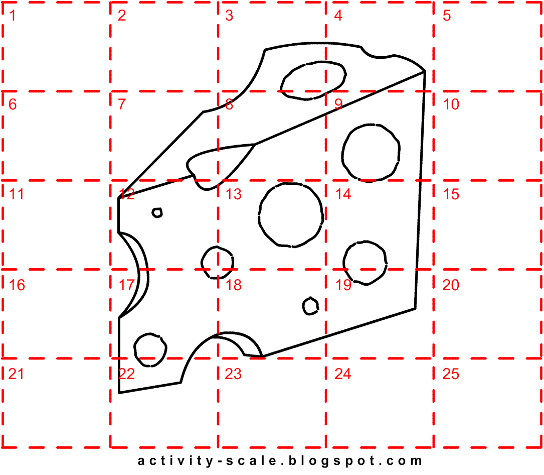 Kids Printable Drawing Activity: Cheese Activity for kids