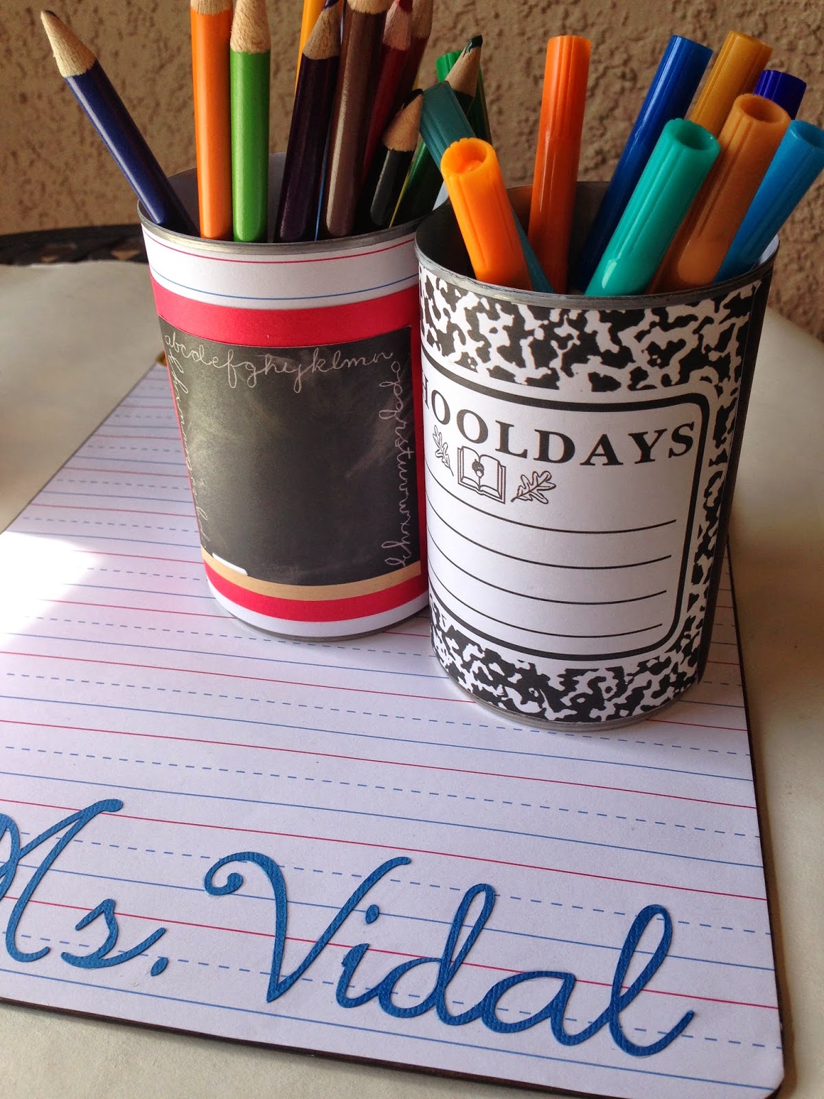 Craft Room Secrets: Back to school desktop organizer