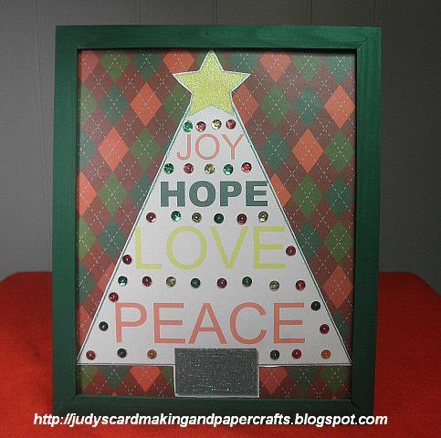 Judy's Handmade Creations: Christmas Word Tree!