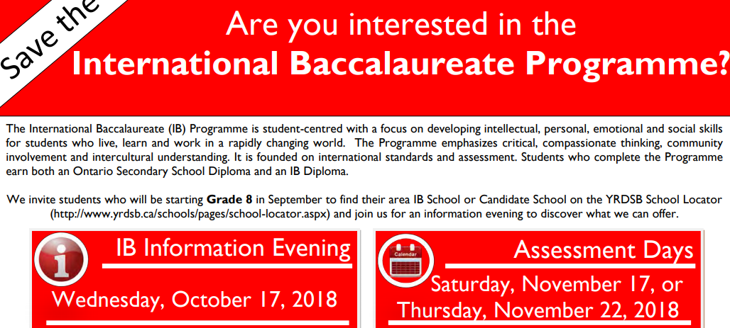 Ms. Campanaro's Grade 8 Blog 2018-2019: International Baccalaureate Program