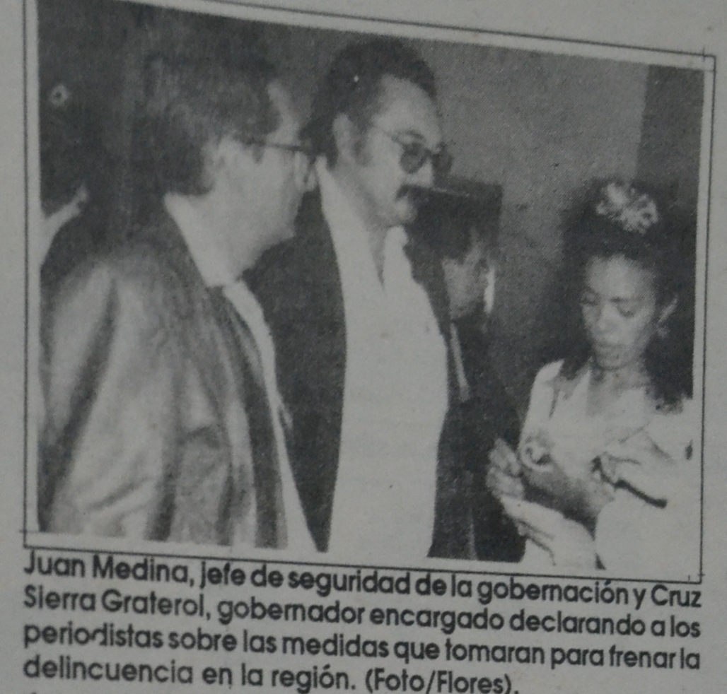 HERIDO EN ENFRENTAMIENTO DIRECTOR DE LA DISIP 1991