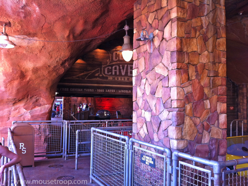 Mouse Troop: Inside the Cavernous Radiator Springs Racers Loading Station