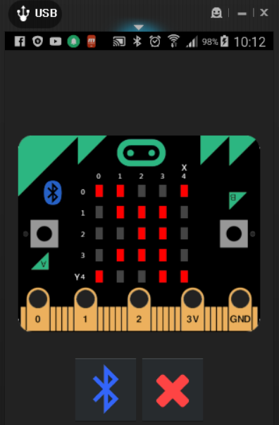 安裝 Android app - DroidScript 來寫 JavaScript 碼 即時點玩 BBC micro:bit LED矩陣