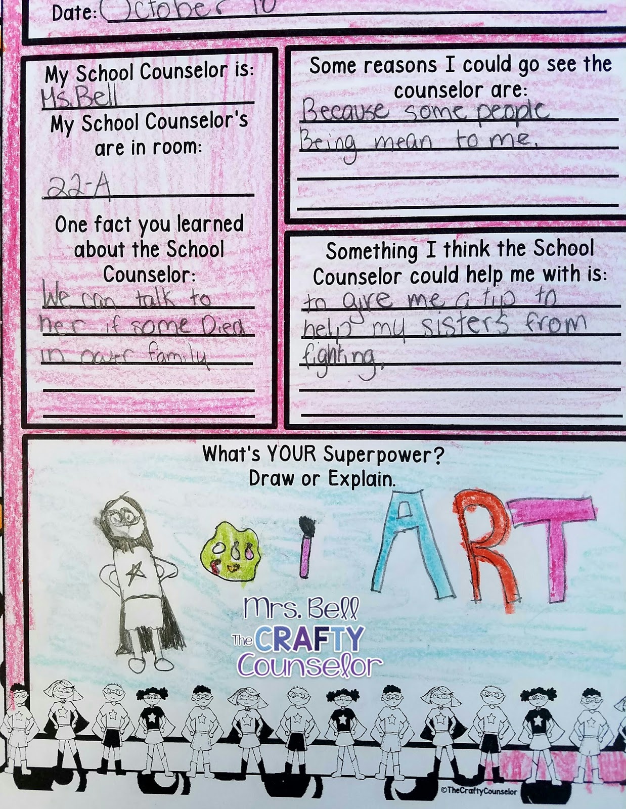 5 School Counselor's Superpowers - Mrs. Bell The Crafty Counselor