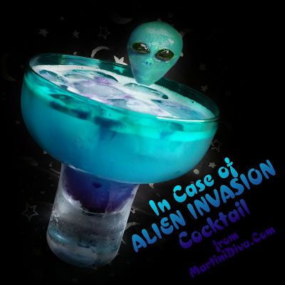 The MARTINI DIVA: ALIEN INVASION Cocktail