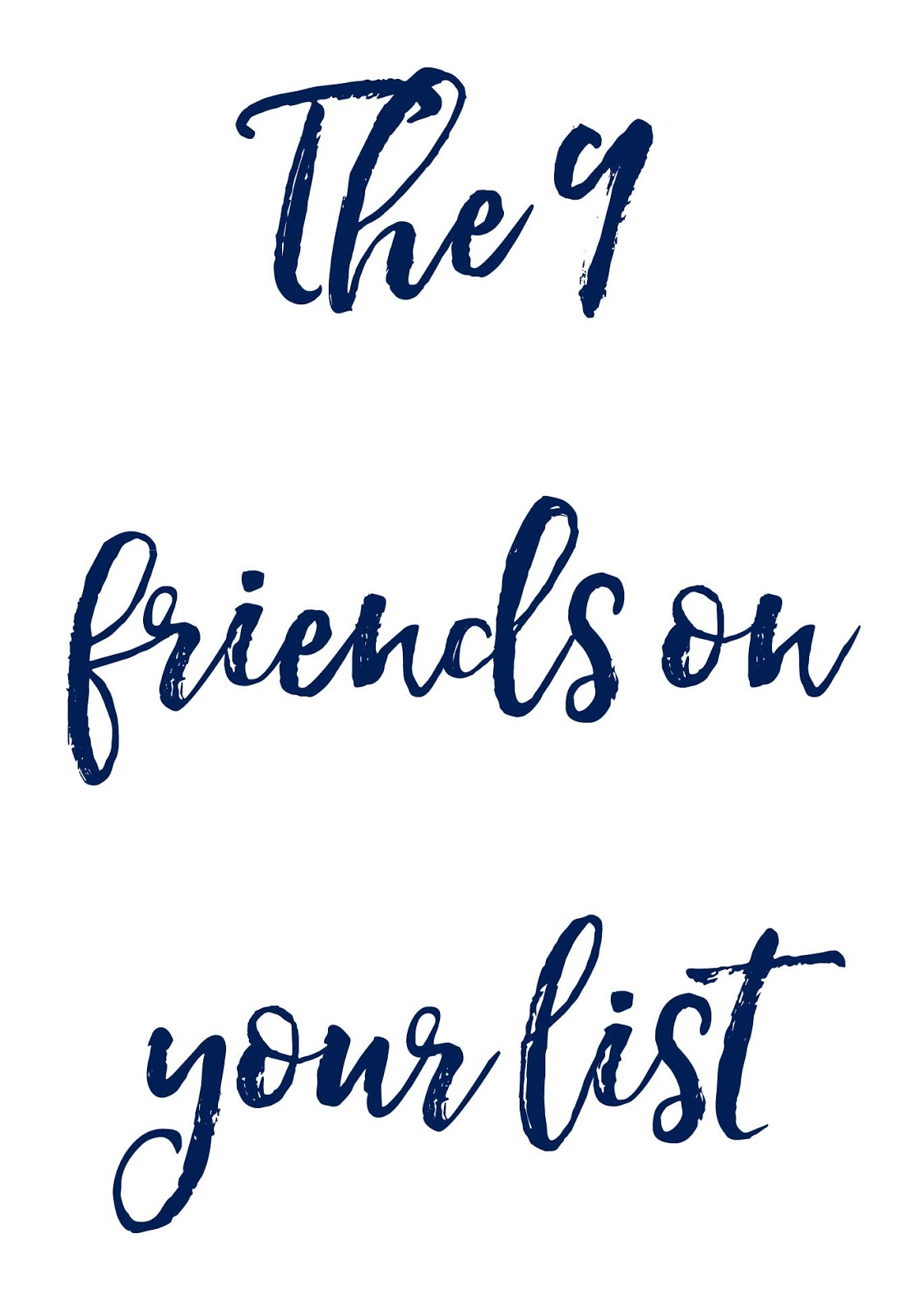 The 9 types of friends on your list | Life Behind The Purple Door
