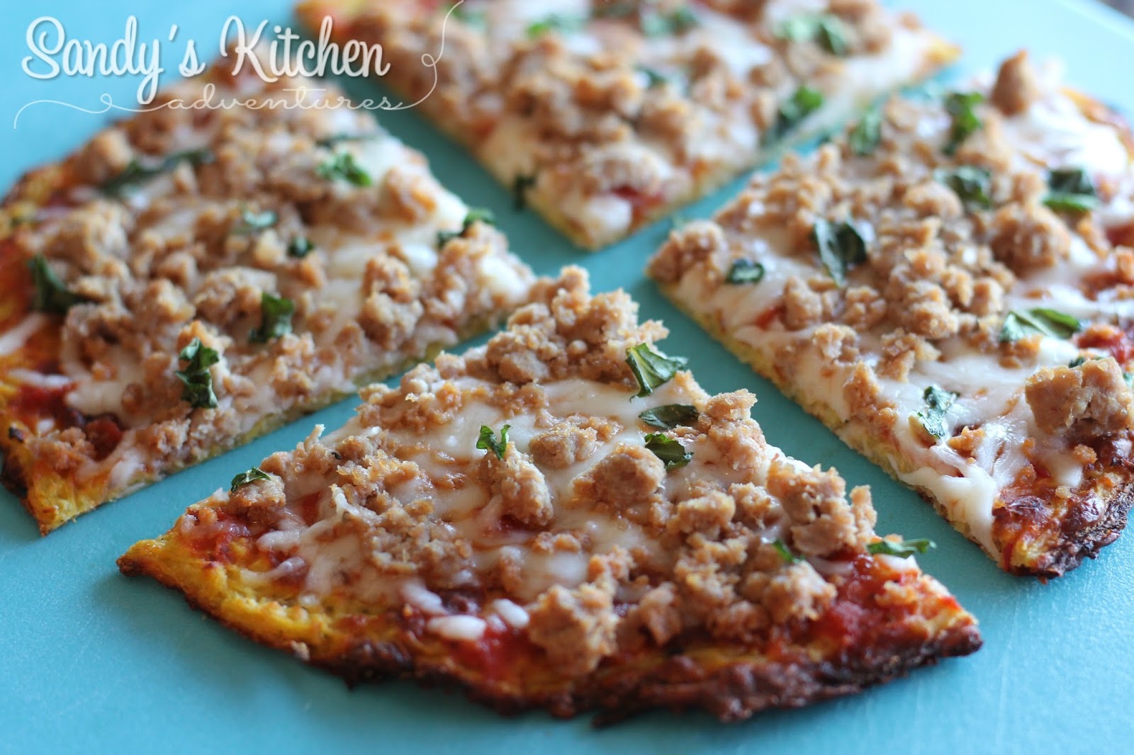 Spaghetti Squash Pizza Crust | Sandy's Kitchen