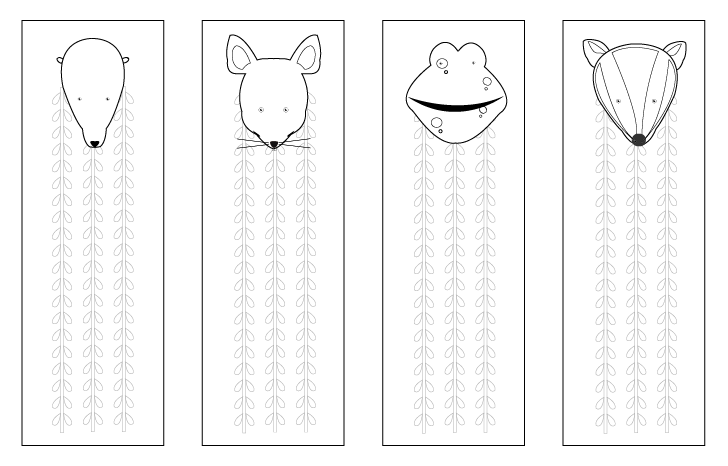 Design practice: Puffin Wind in the Willows brief bookmarks