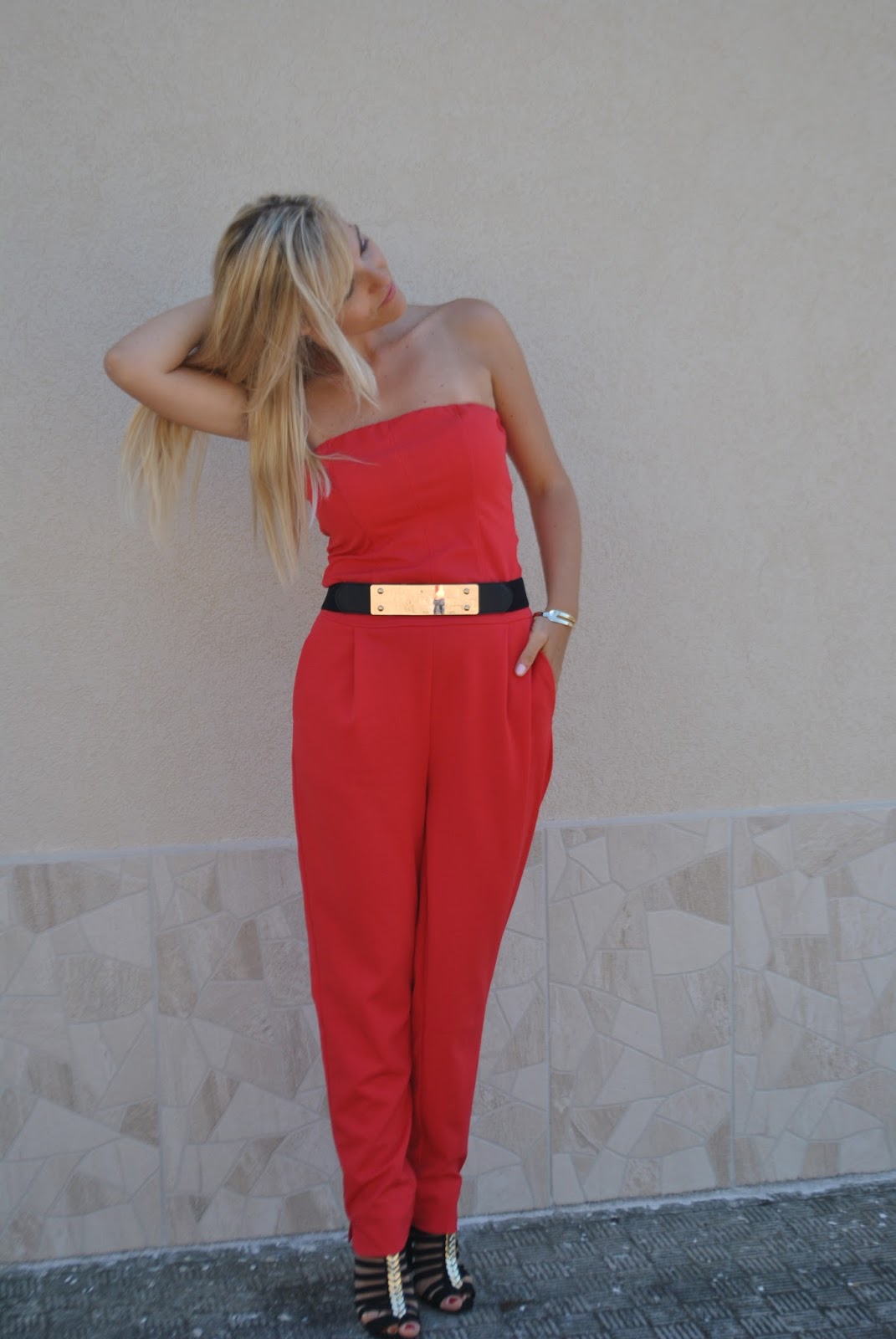 Color-Block By FelyM.: OUTFIT: RED JUMPSUIT - UNA TUTA ELEGANTE ROSSA ...