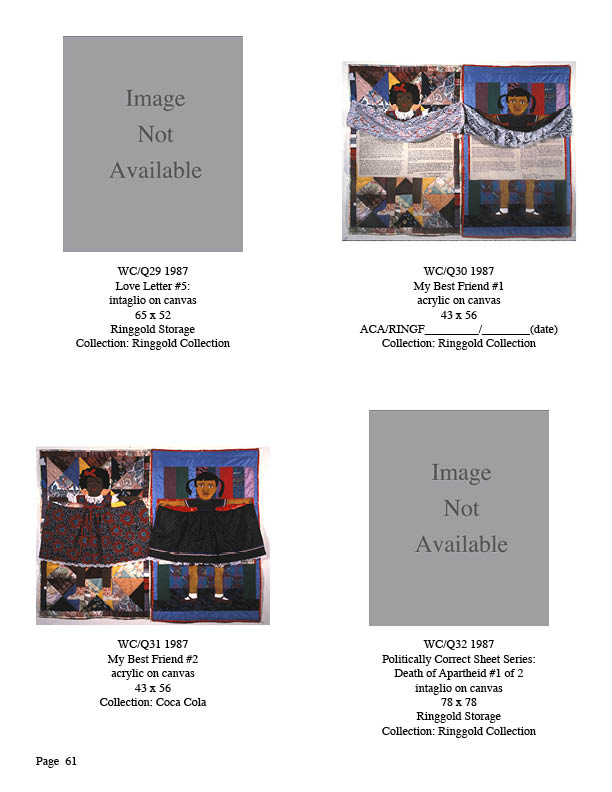 Faith Ringgold, News, Appearances, Exhibitions, © Permission and ...