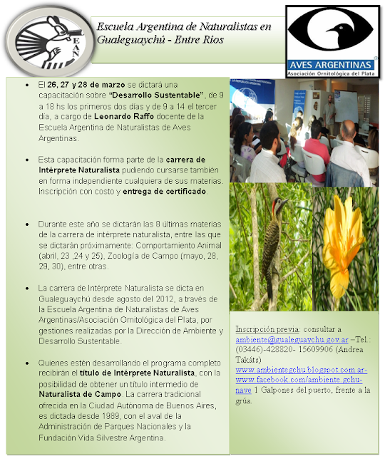 Gestión Ambiental Uader Gualeguaychú: COMIENZA EL TERCER AÑO DE LA ...