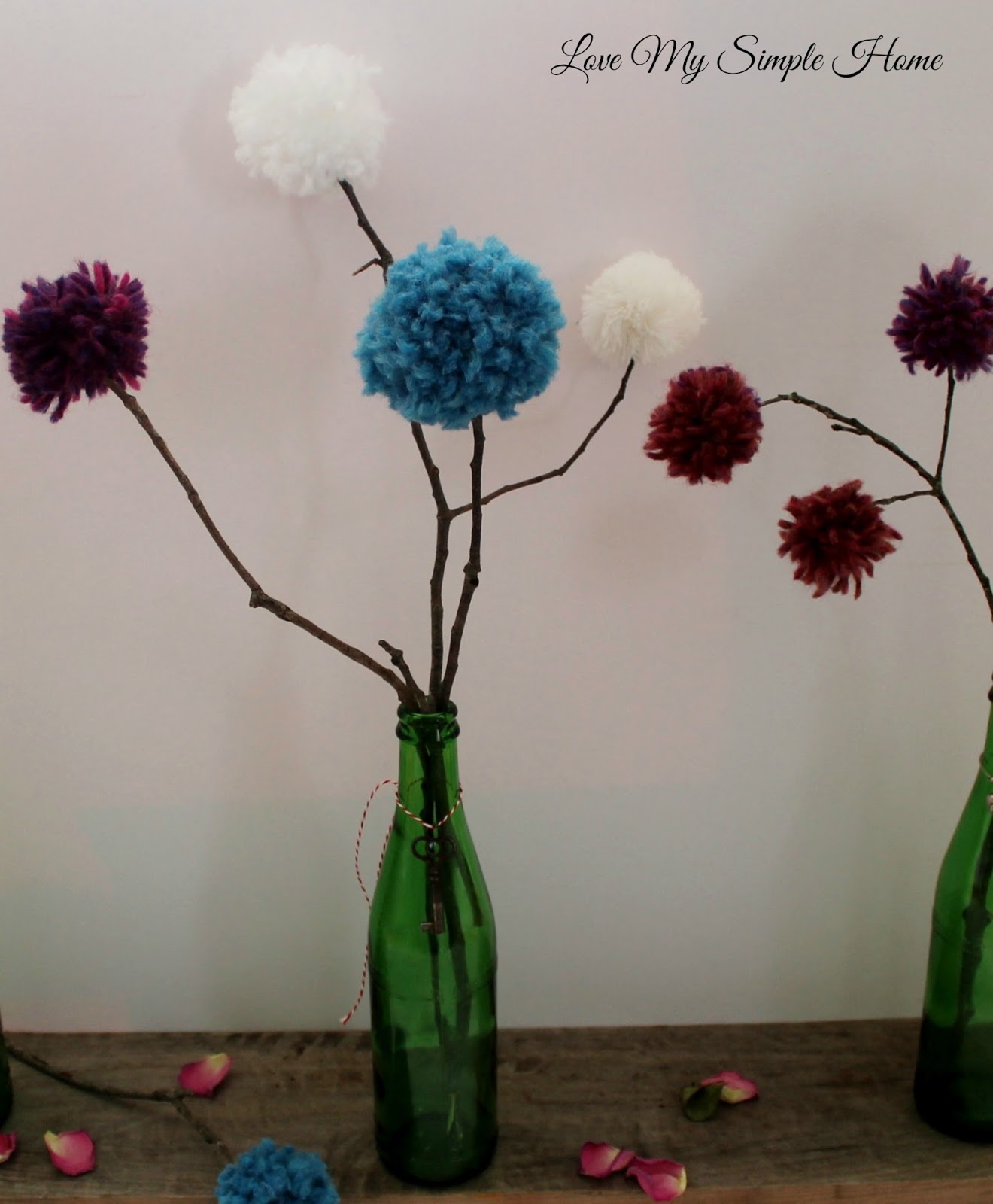 Forever Blooming Pom-Pom Bouquet | love my simple home