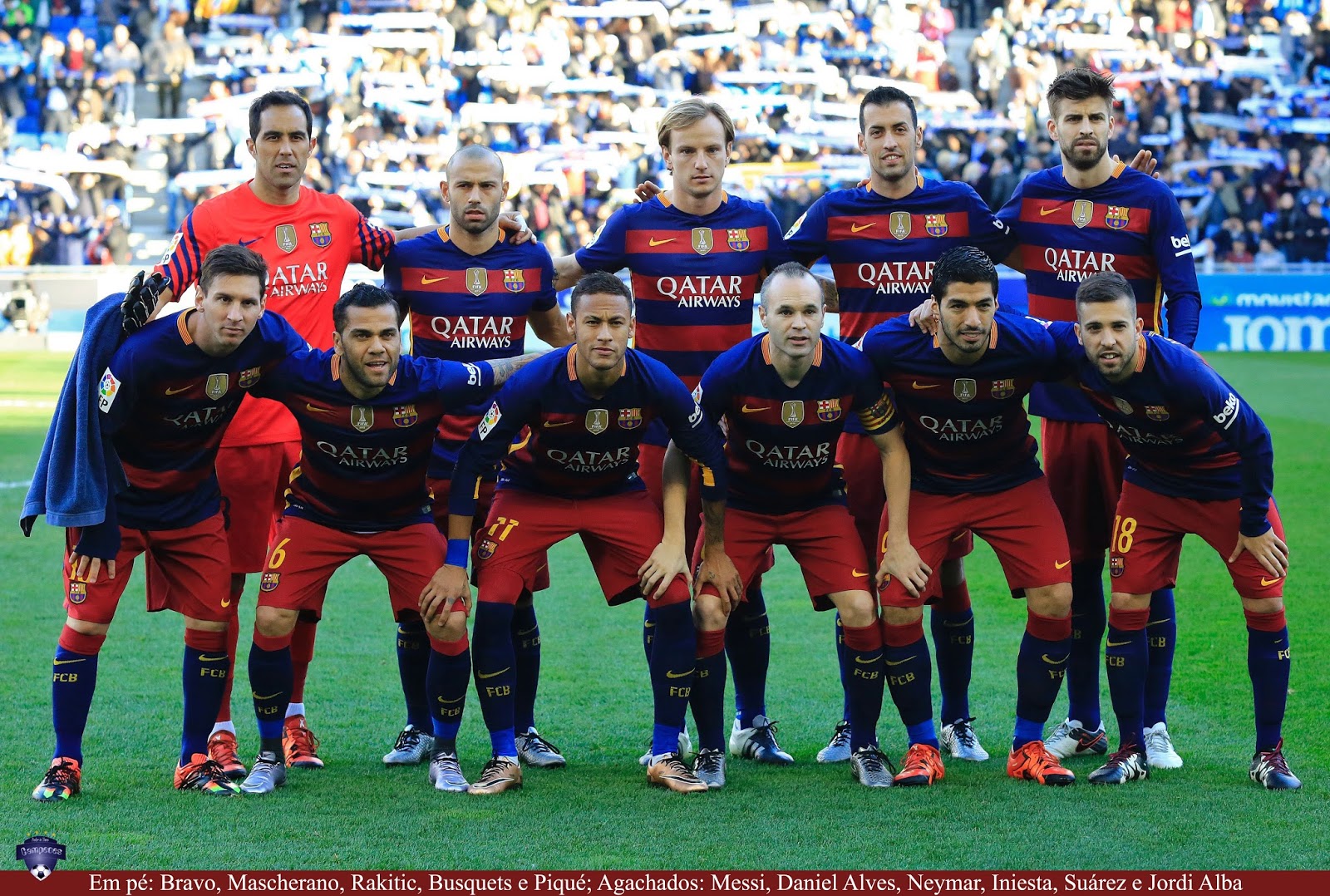 Times Campeões: Barcelona Bi-Campeão Espanhol 2016