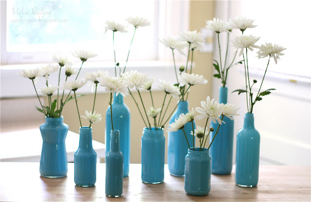 The Apple Crate: Painted Bottle Vases